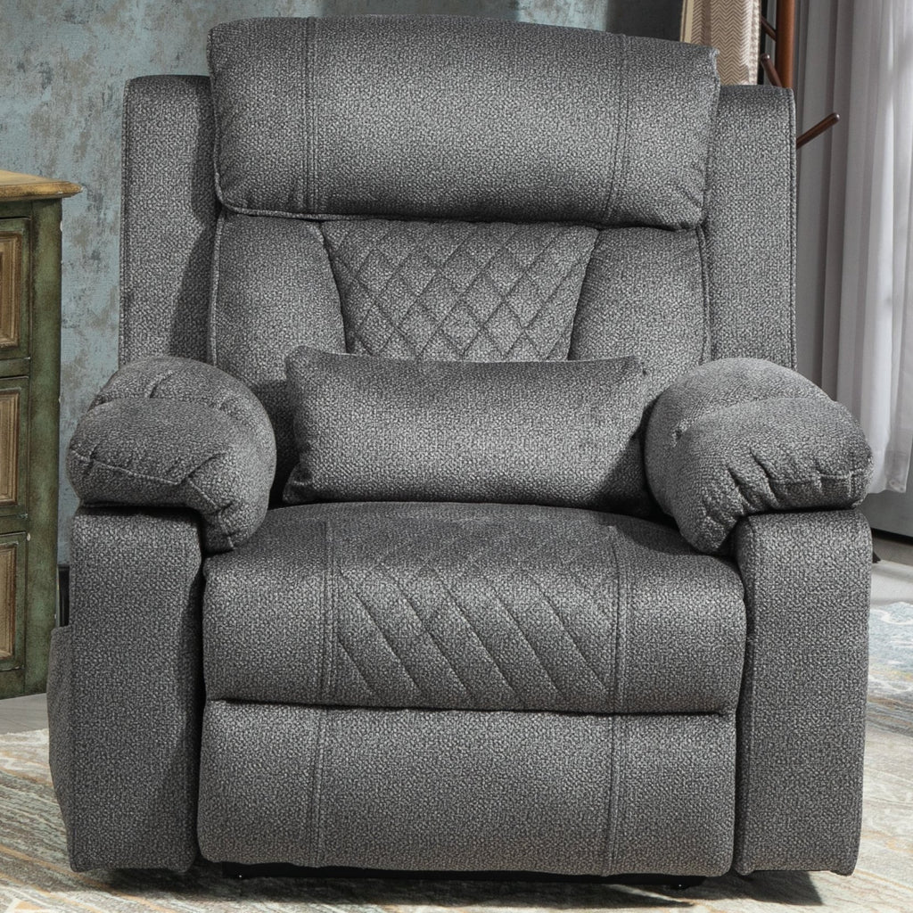 StashEase Lift Chair Lay Flat Recliner, 28 Inch Wide Seat Oversized (F ...